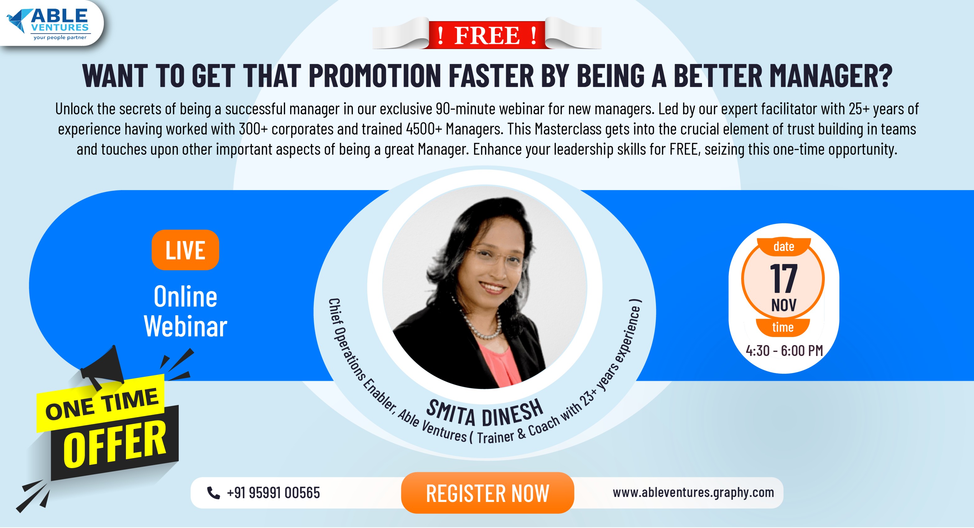 Webinar: Want to get that Promotion faster by being a better Manager?